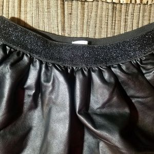 The Children's Place | Bottoms | Black Faux Leather Skirt Size 12 ...